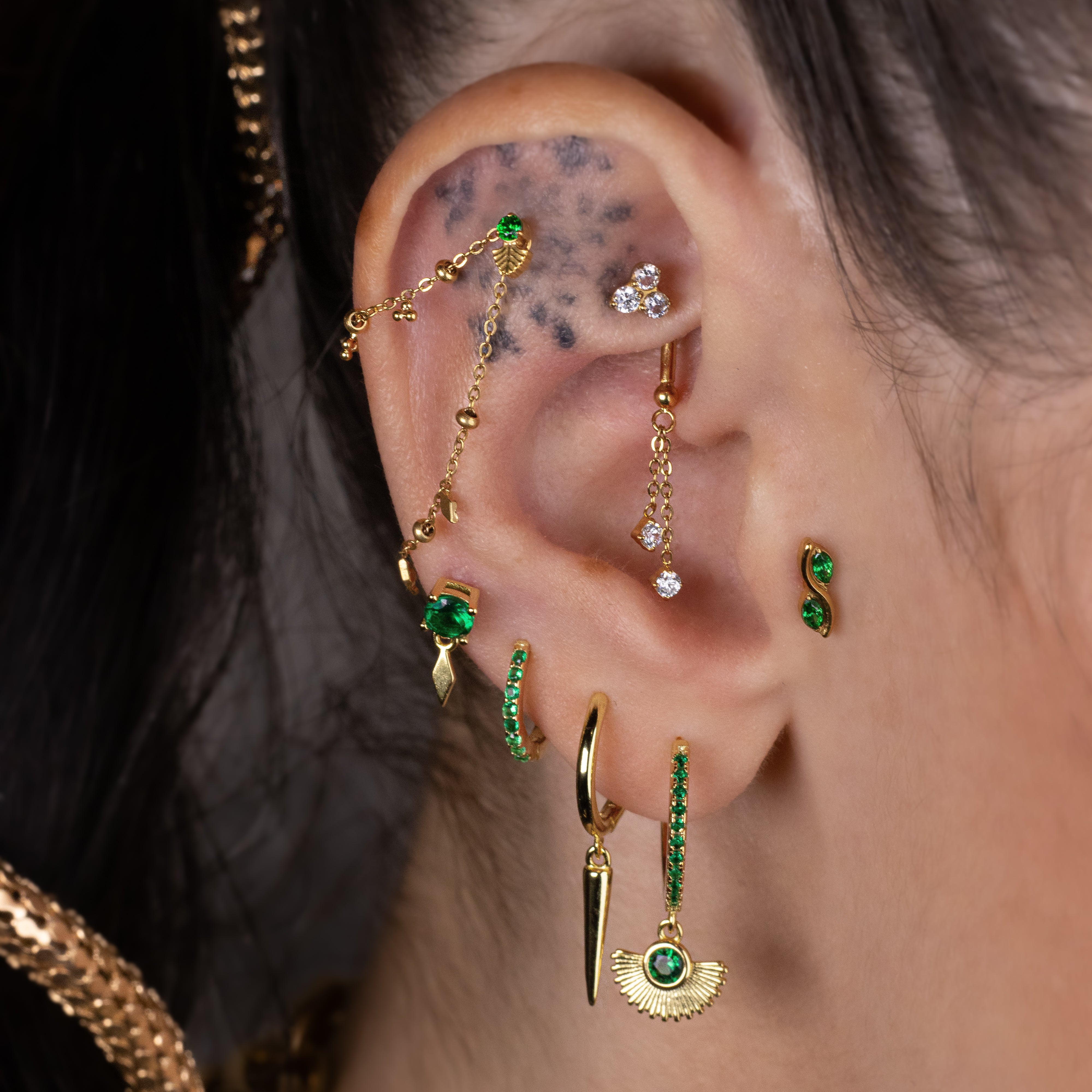 Piercing oreille : Bijou en titane meilleur sélection pour le cartilage ...